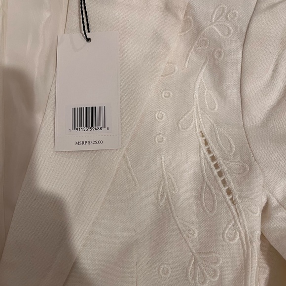 Jason Wu | Jackets & Coats | Nwt Jason Wu Linen Embroidered Blazer ...